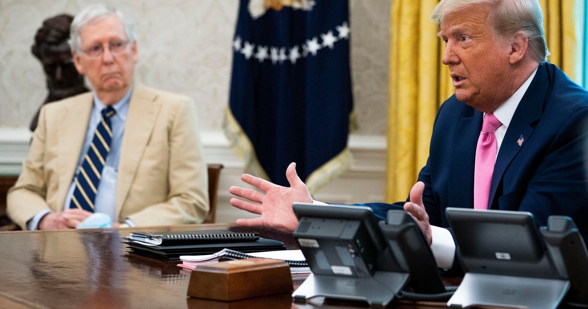 Trump unloads on "dour, sullen, and unsmiling" McConnell - CBS News