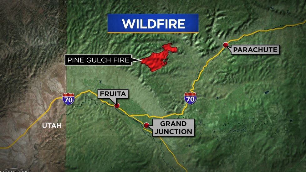 Pine Gulch Fire Burning Near Grand Junction Grows To 36,440+ Acres ...