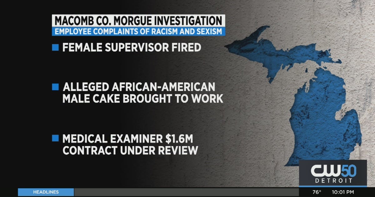 Supervisor Fired After Macomb County Morgue Investigation - CBS Detroit