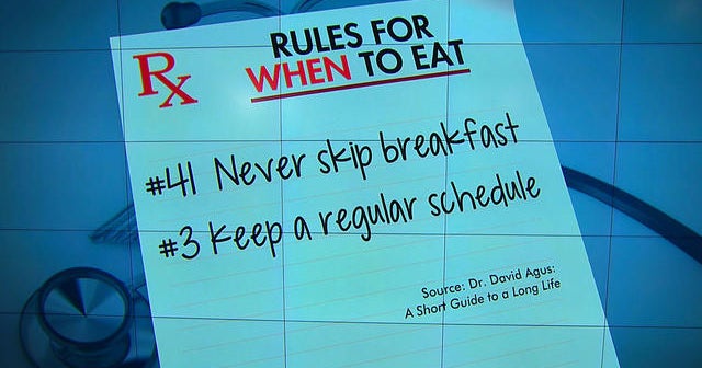 Simple rules for good health - CBS News
