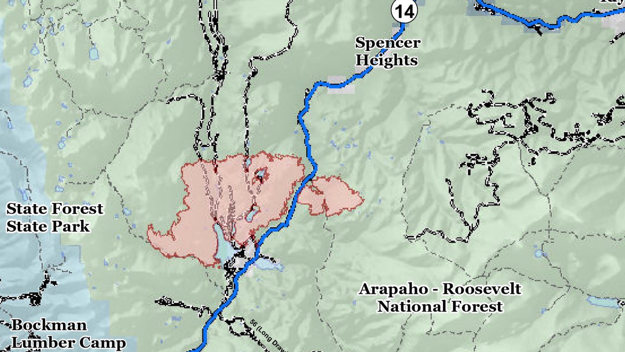 Cameron Peak Fire Grows To More Than 5,000 Acres, Highway 14 Remains ...