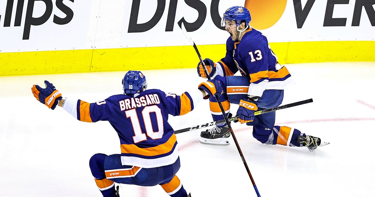 Islanders Ready Brooms, Barzal Stuns Capitals In OT Of Game 3 - CBS New ...