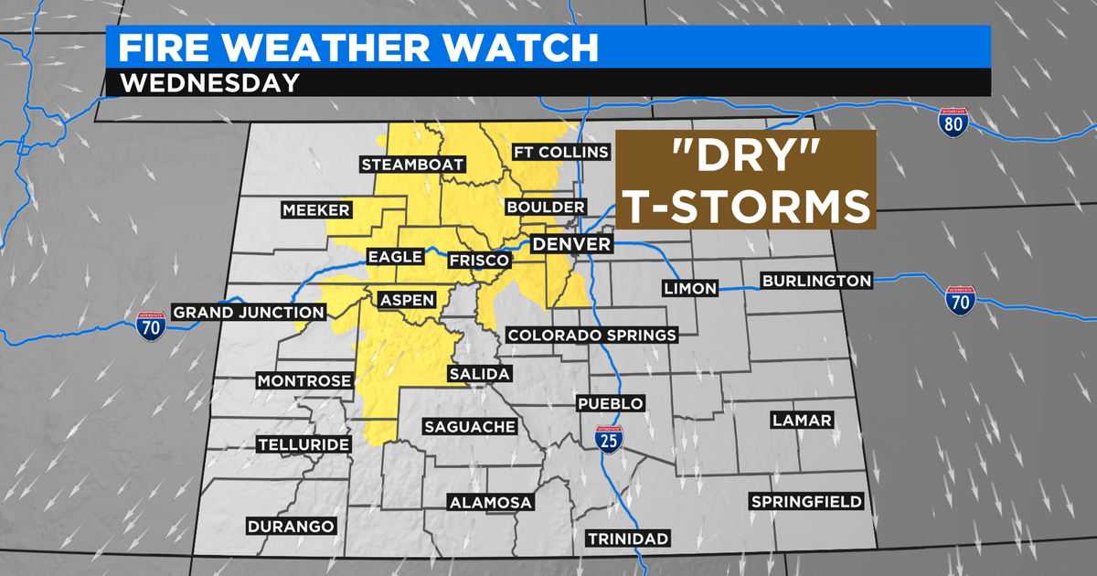 Fire Weather Watch Issued For Wednesday Due To 'Dry' Thunderstorm ...