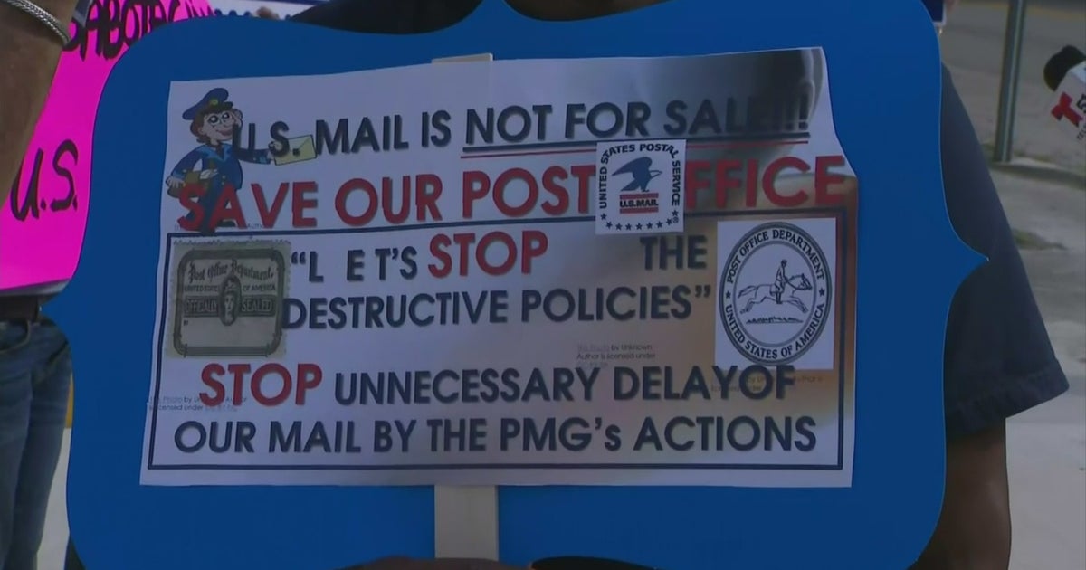 'U.S. Mail Is Not For Sale': Postal Workers Protest Changes Outside ...