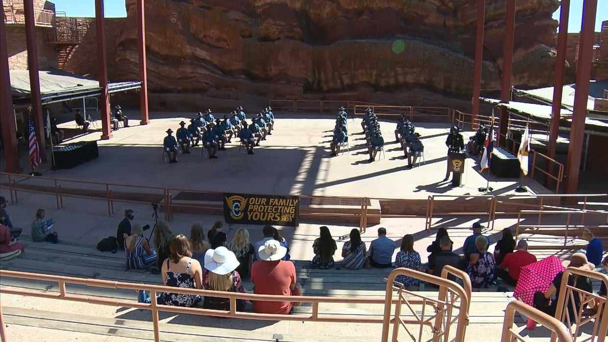 Colorado State Patrol Holds Graduation Ceremony At Red Rocks - CBS Colorado