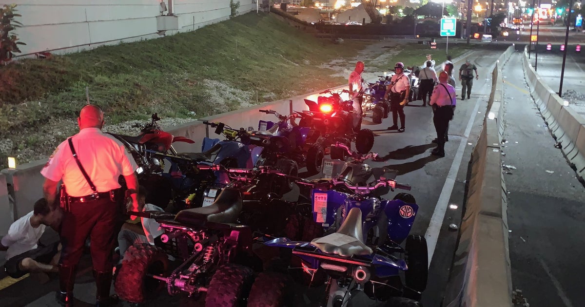 5 Arrests, 14 ATVs & 2 Dirt Bikes Impounded In Miami Beach - CBS Miami