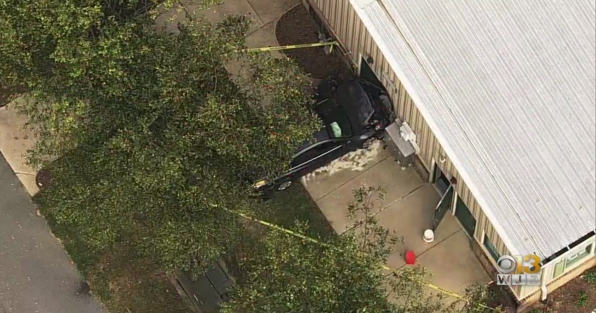 Vehicle Crashes Into Building In Baltimore County; No Injuries Reported ...