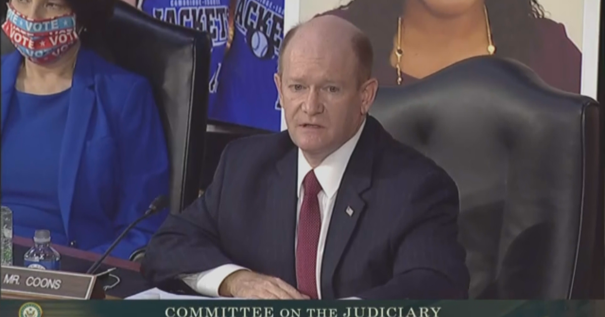 Delaware Sen. Chris Coons Speaks Out Against Judge Amy Coney Barrett's ...