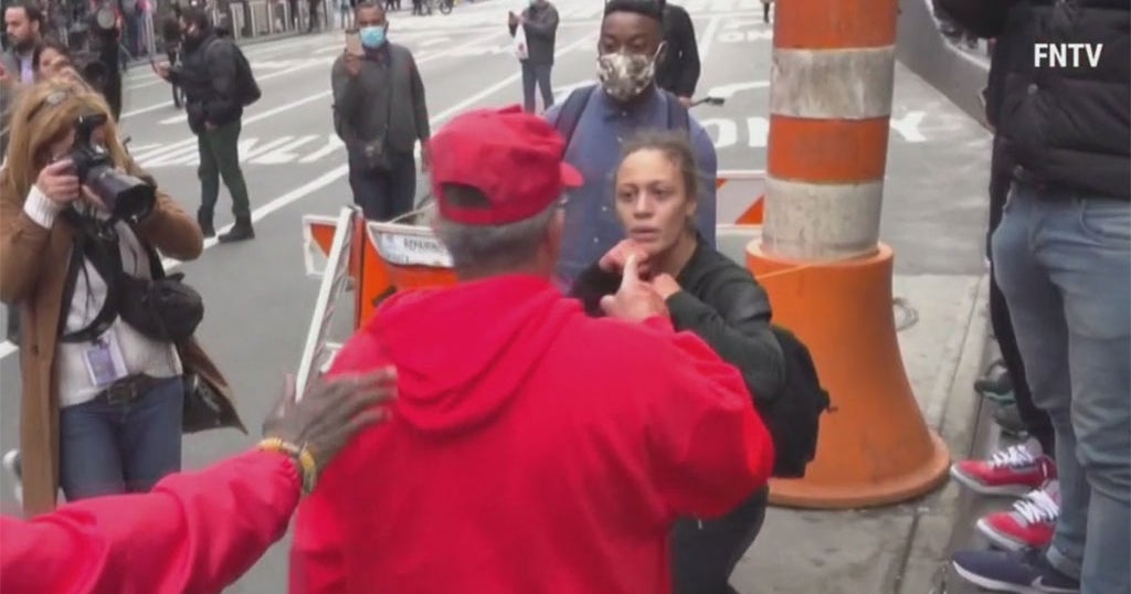 Trump Supporters, Counter-Protesters Clash In Times Square As Caravan ...