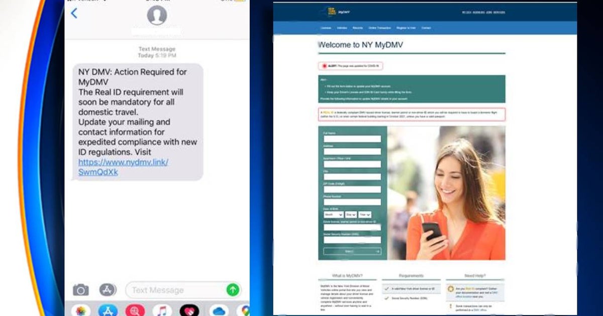 New York DMV Warns Drivers Receiving Fake Text Messages In Phishing ...