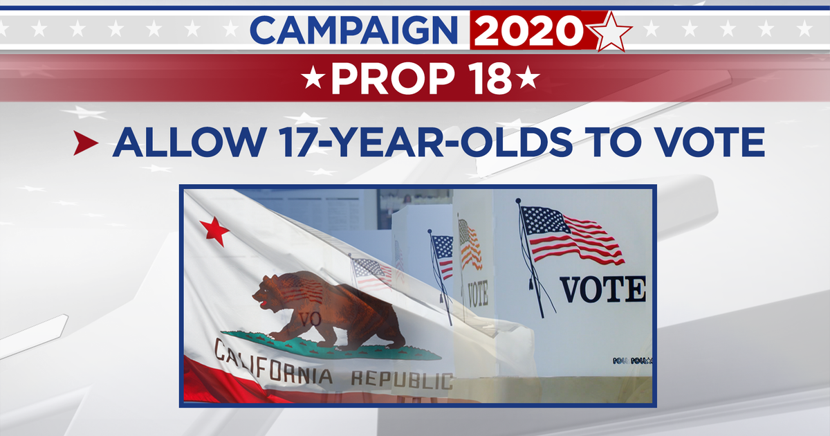 Calif. Voters Not In Favor Of Allowing Some 17-Year-Olds To Vote - CBS ...