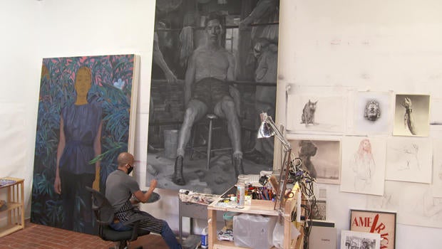 Artist Titus Kaphar on depicting loss and finding purpose - CBS News