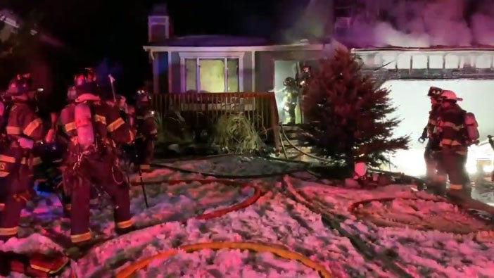 Neighbors Evacuated While Firefighters Battle House Fire In Parker ...
