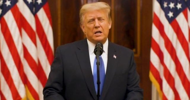 Trump releases farewell address touting achievements - CBS News