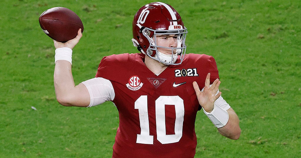 Patriots Draft Quarterback Mac Jones At No. 15 In 2021 NFL Draft - CBS ...