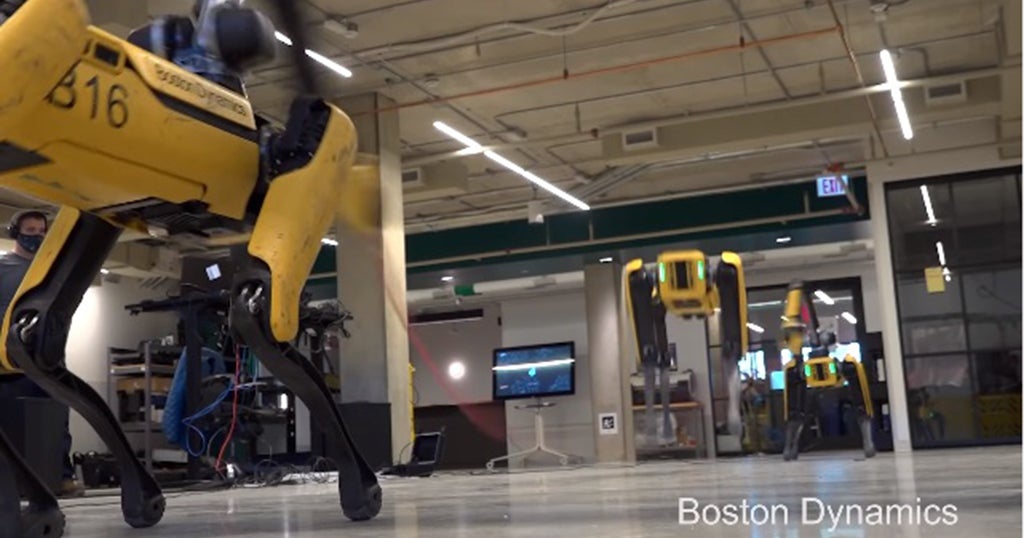 WATCH: Boston Dynamics' Robot 'Spot' Can Jump Rope With New Arm - CBS ...