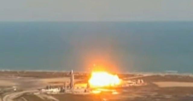 SpaceX Starship prototype explodes during test flight - CBS News