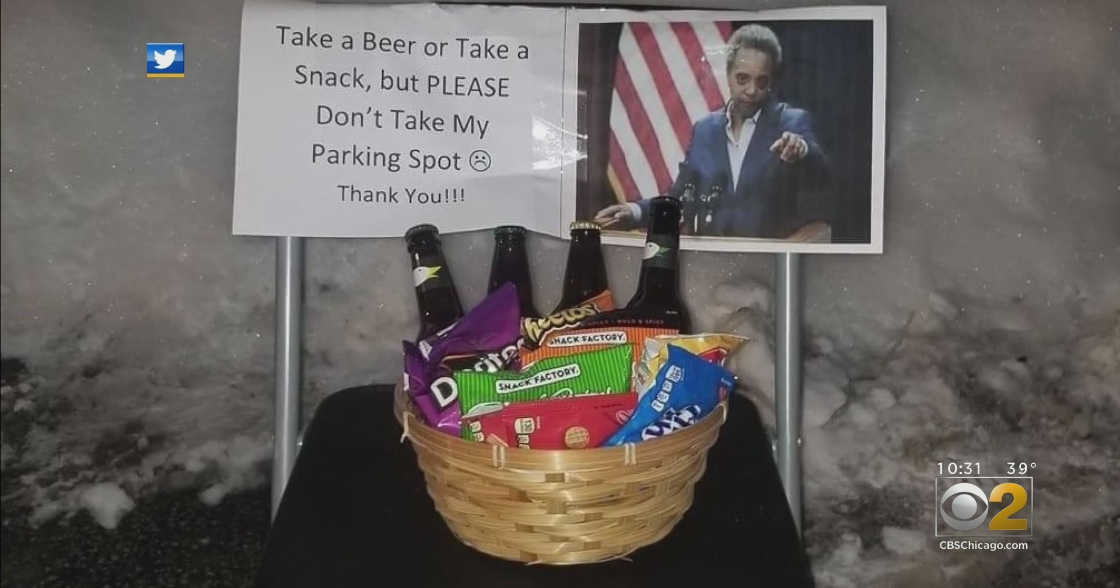 Dibs Marker Offers Snacks And Beer, Asks People Not To Take Parking ...