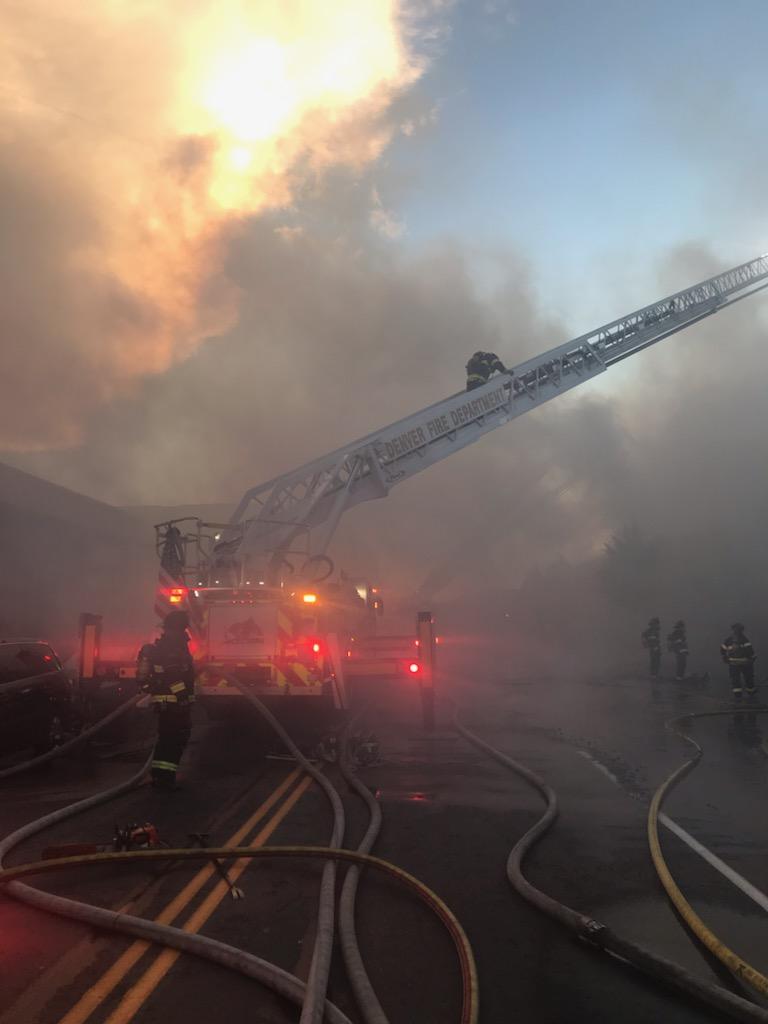 Smoke Billows From 2-Alarm Warehouse Fire In Denver - CBS Colorado