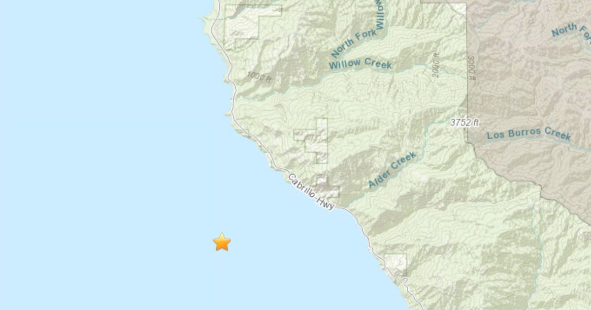 Early Morning Earthquake Cluster Rattles Central Coast - CBS San Francisco