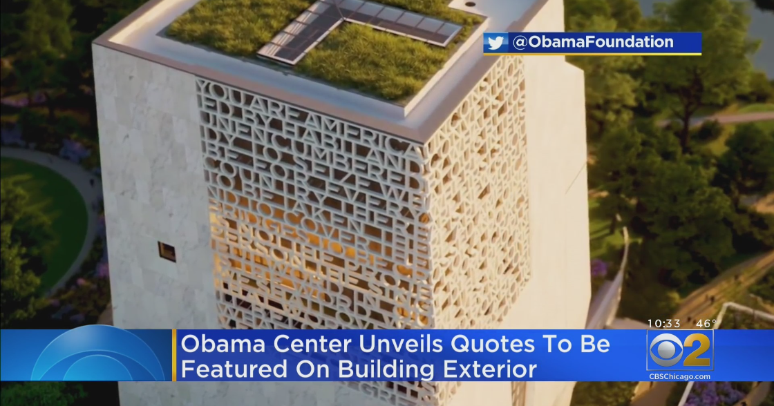 Quote From Former President Obama Will Be Built Into Architecture Of ...
