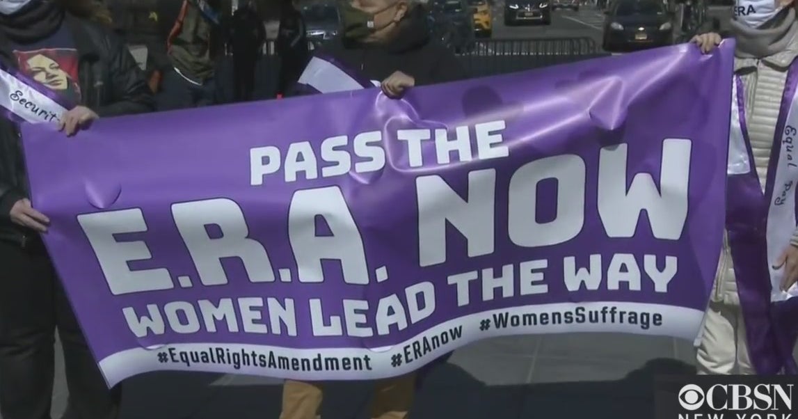 Women Take To The Streets Of NYC Demanding Equal Rights Amendment Be ...