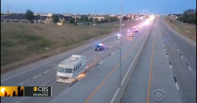 RV chase in Oklahoma caught on video - CBS News