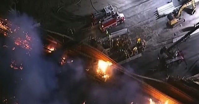 Bridge fire shuts down California interstate - CBS News