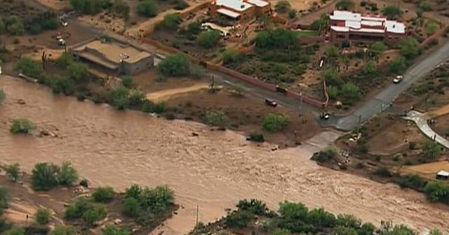 Severe storms lead to dramatic rescues in Arizona - CBS News