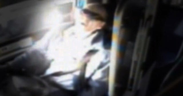 Watch: Bus driver crashes into homes after taking drugs - CBS News