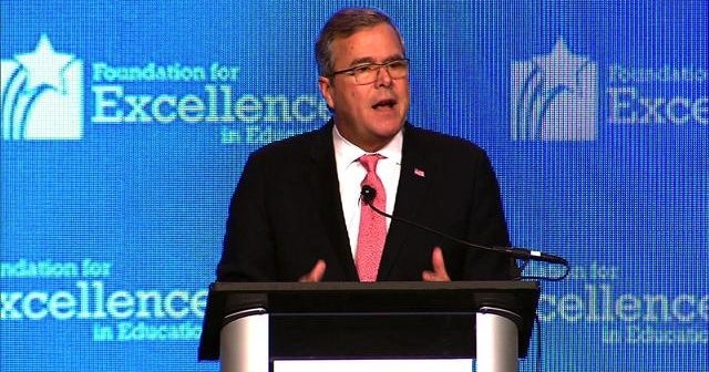 Jeb Bush: Common Core education standards should be "new minimum" - CBS News