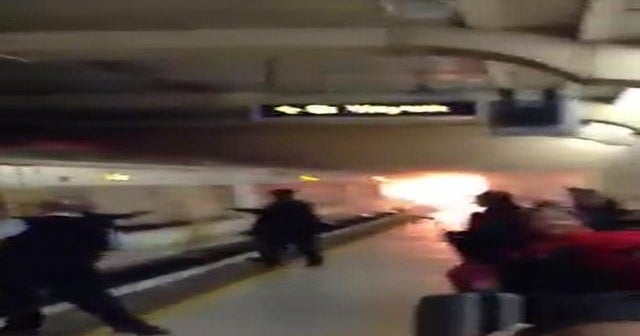 Fire in London train station causes evacuation - CBS News