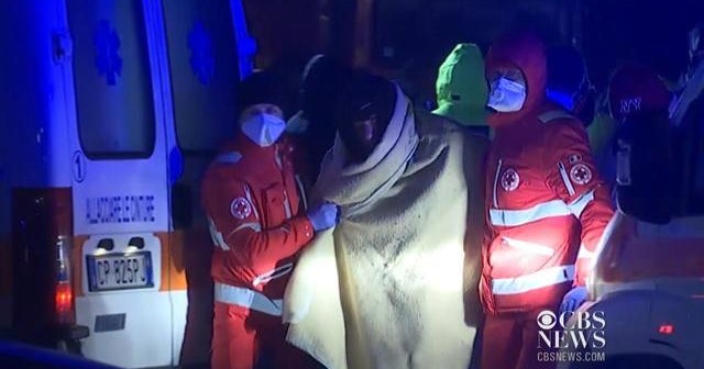 Italian Coast Guard swoops in to take control of abandoned ship - CBS News Italian Coast Guard swoops in to take control of abandoned ship - CBS News