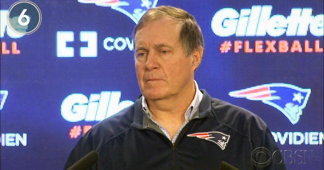 Watch Bill Belichick deny knowledge of "Deflate-gate" - CBS News