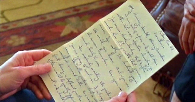 Woman discovers heart-warming lost love letter - CBS News