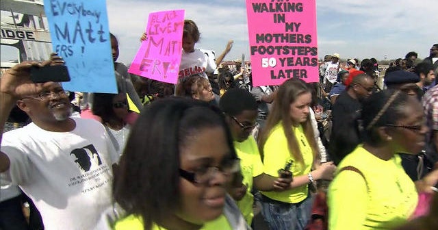 Thousands march on Selma, marking "Bloody Sunday" - CBS News