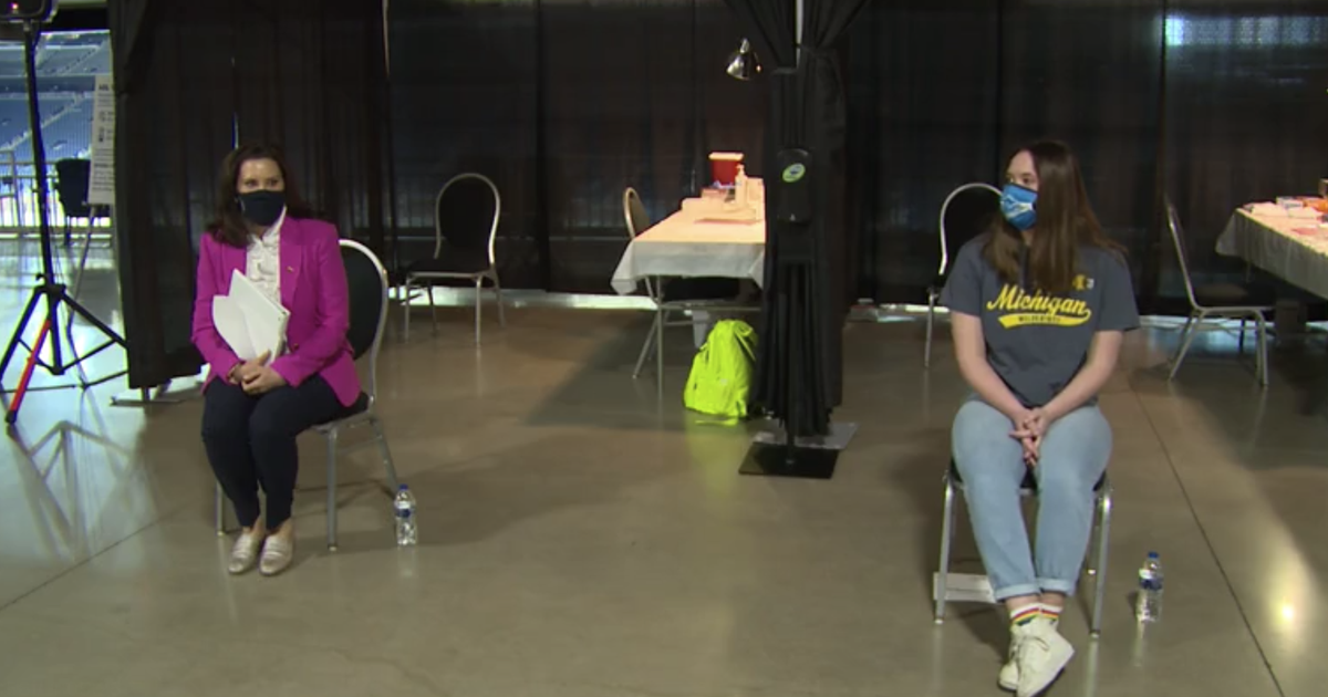 Gov. Whitmer Gets COVID-19 Vaccine Alongside Teen Daughter - CBS Detroit