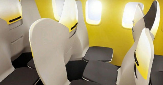 Backwards-facing middle seats on airplanes draw outrage - CBS News