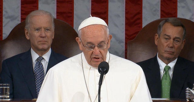 Pope Francis addresses Congress - CBS News