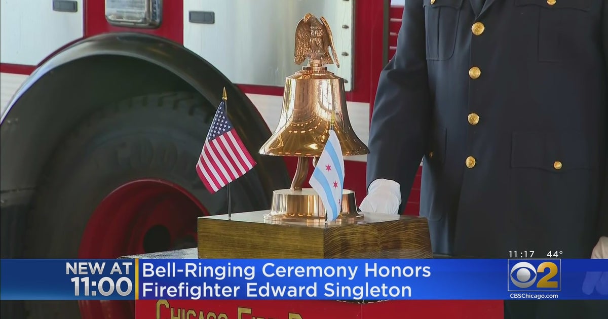 Bell-Ringing Ceremony Honors Chicago Firefighter Edward Singleton - CBS ...
