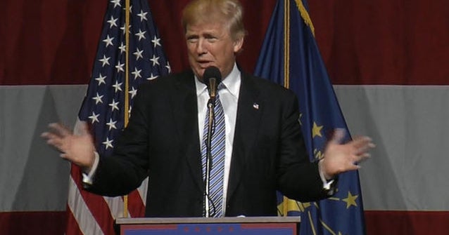Donald Trump holds Indiana rally with potential VP - CBS News