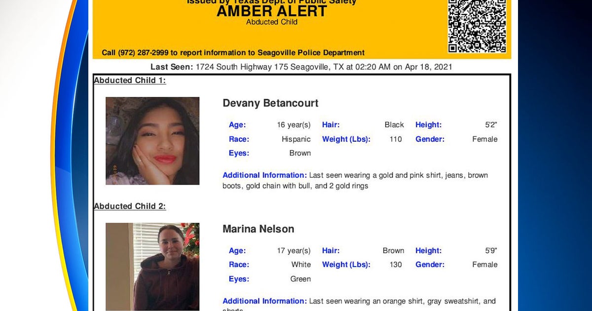 Amber Alert Issued For Texas Teens Devany Betancourt And Marina Nelson ...