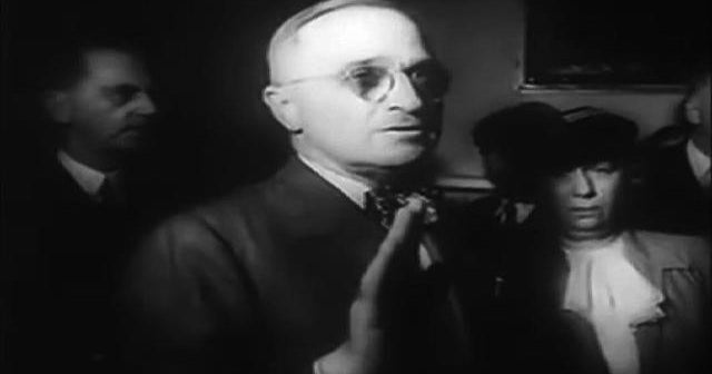 Harry Truman sworn in as president after FDR's death - CBS News