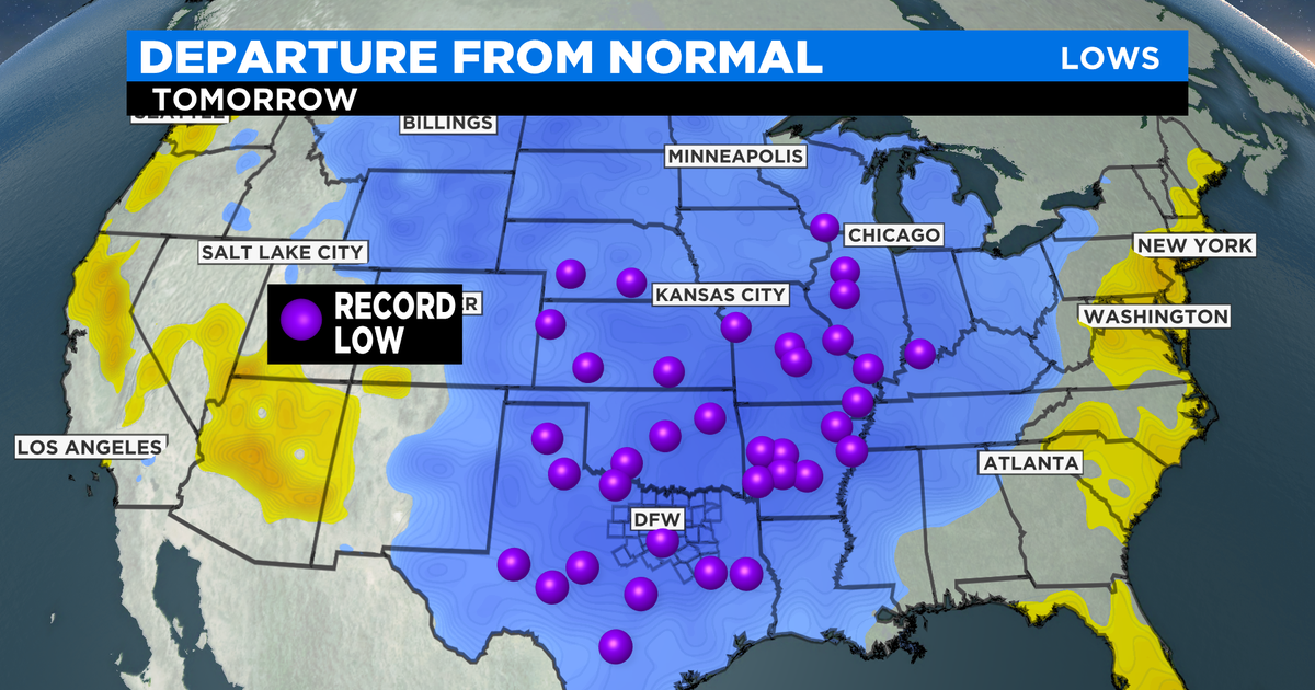 Freeze Warning For Parts Of North Texas As Record Cold Arctic Air ...
