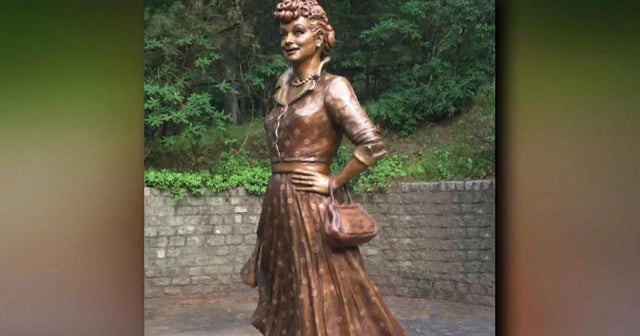 New Lucille Ball statue created after "Scary Lucy" outcry - CBS News