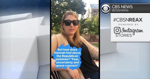 Instagram users react to the election - CBS News