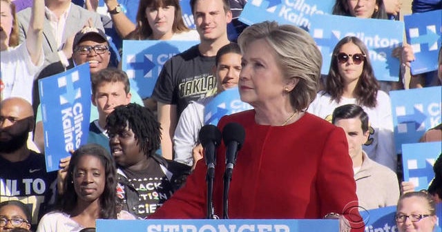 Clinton wraps up campaign with a simple message: "Vote" - CBS News