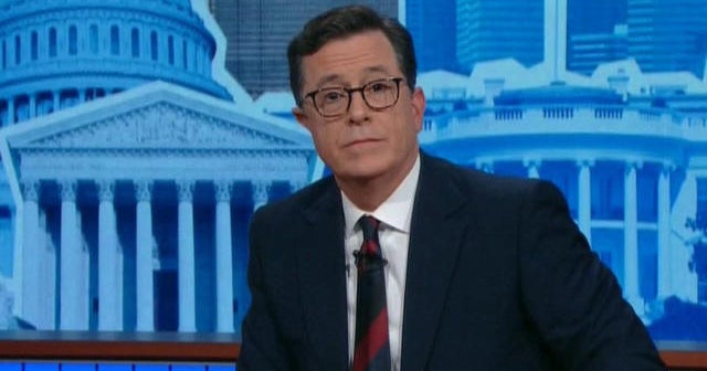 "The Late Show" host Stephen Colbert gives somber election night ...