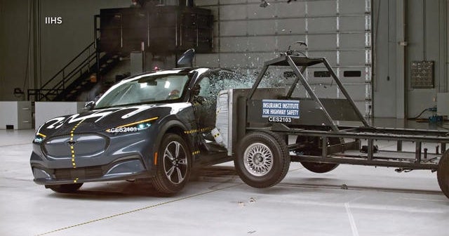 Crash tests of electric vehicles show they're safe - CBS News