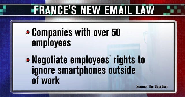 France makes it legal to ignore work emails - CBS News